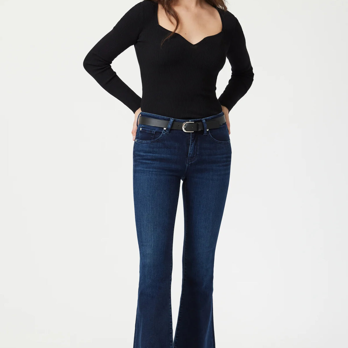 Sydney Jeans | Deep Brushed Feather Blue | ROSE & LEE CO. – Rose & Lee Co