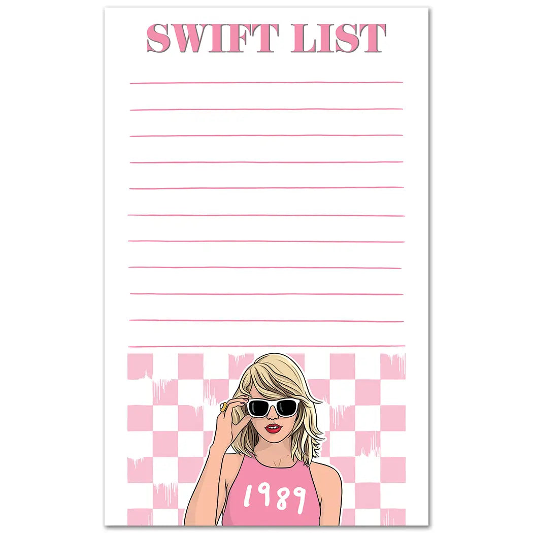 Taylor Swift Notepad | Tay-Do | ROSE & LEE CO. – Rose & Lee Co