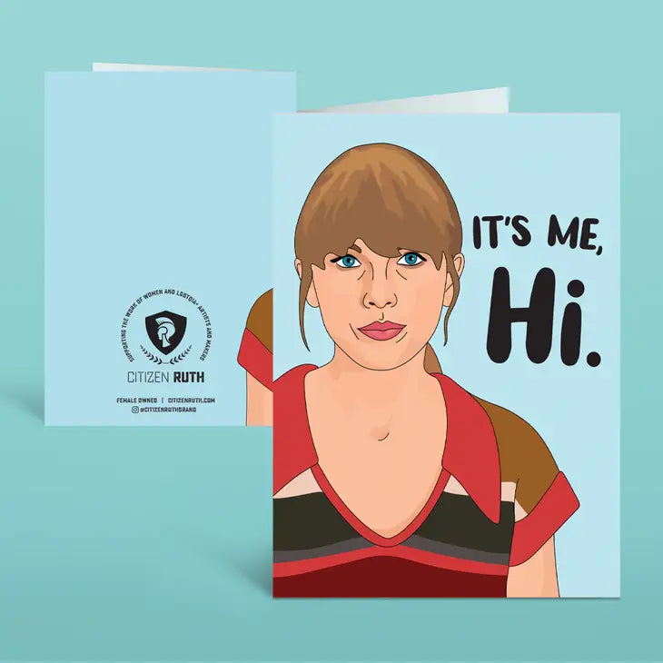 Taylor Swift "It's Me" Card | ROSE & LEE CO – Rose & Lee Co